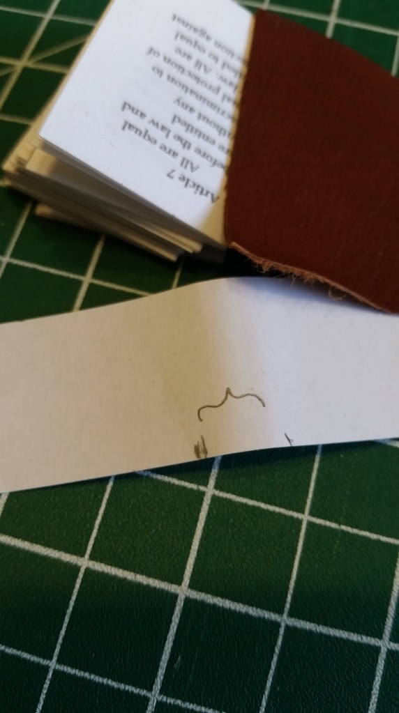 Tutorial: Miniature Leather Books – Arielle's Bindery