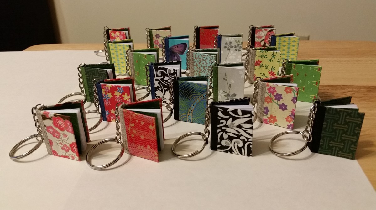 The Making of Miniature Book Key-chains – Arielle's Bindery
